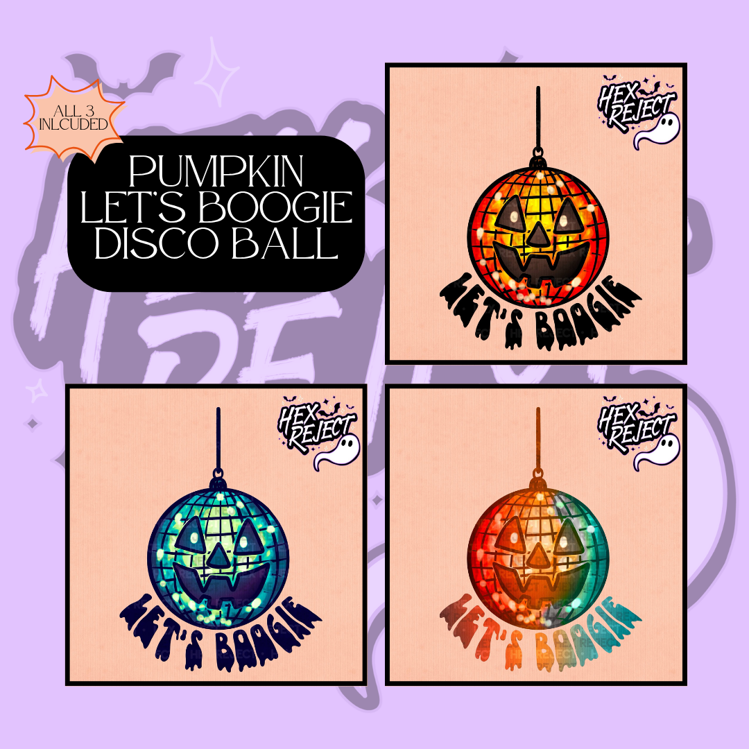 Pumpkin - Let's Boogie Disco Ball - PNG / Sub file