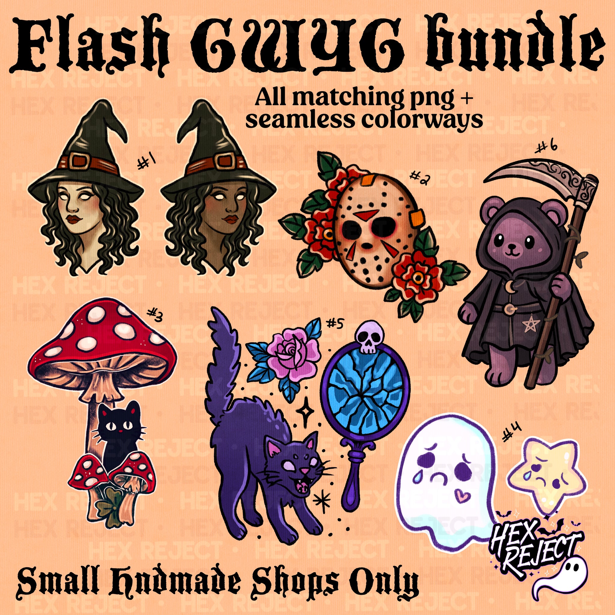 Friday the 13th Tattoo Flash - Everything Bundle