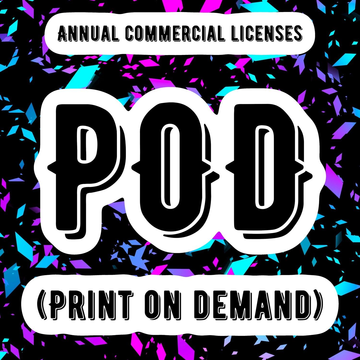 POD (print-on-demand) licensing