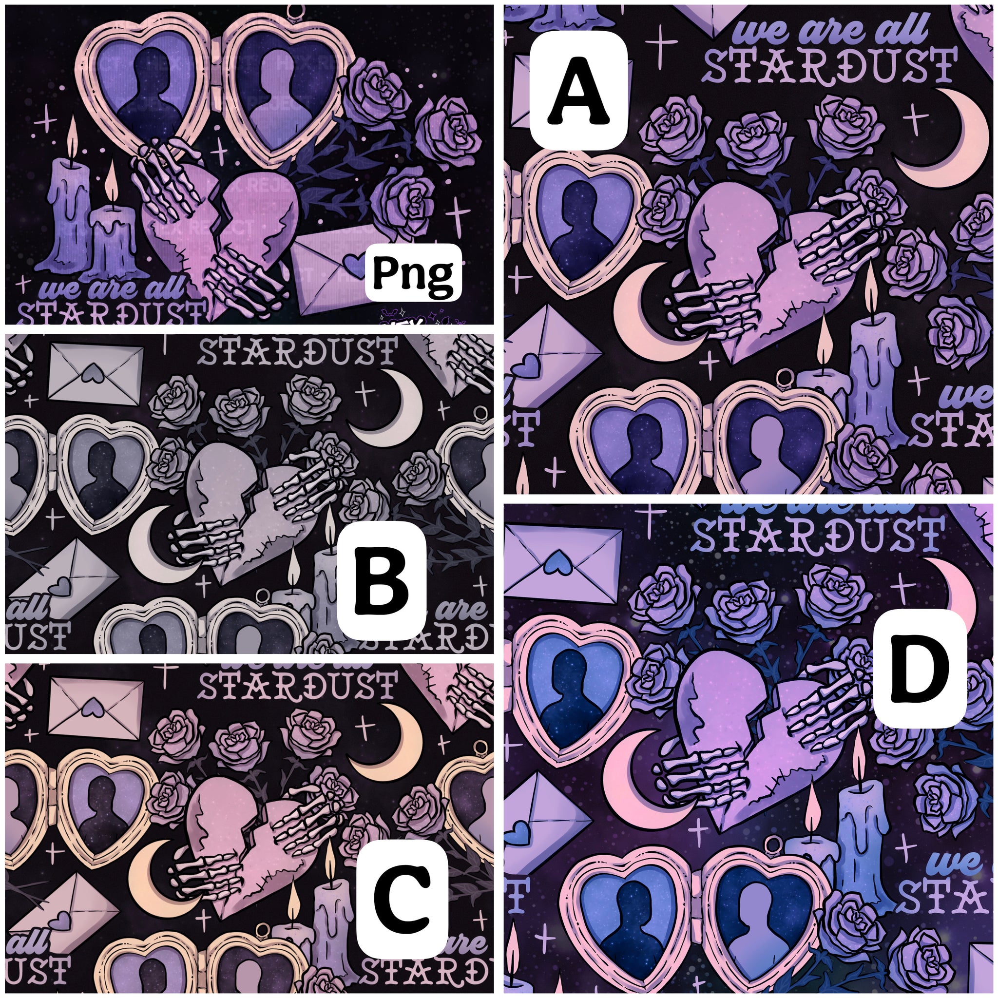 Void - Seamless & PNG files - Hextober 2025- 2 files included with eve